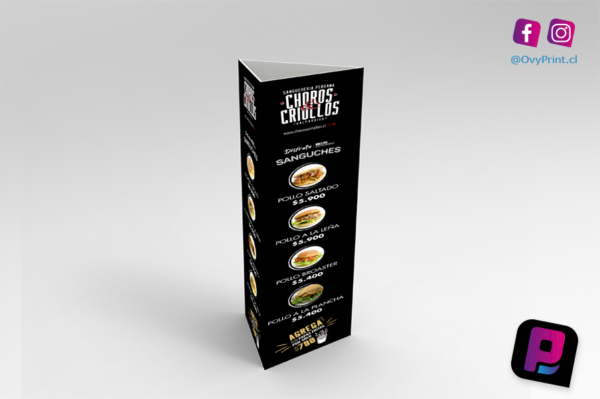 Totem Publicitario Triangular en Foamex - Stickers y Adhesivos OvyPrint